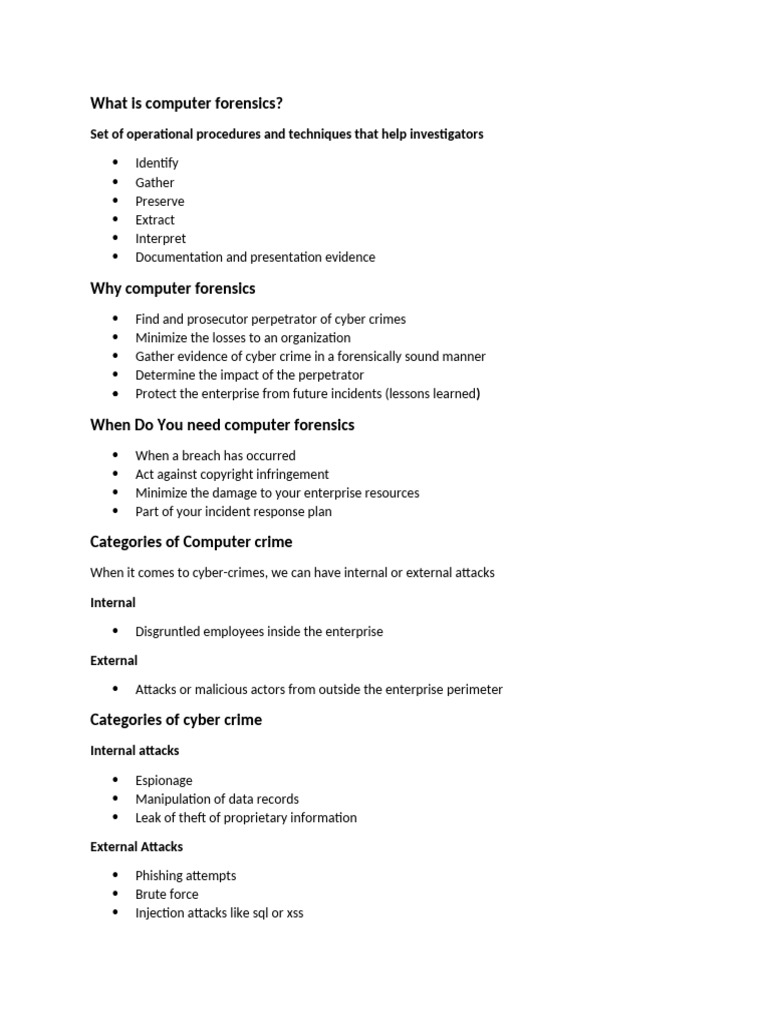 What Is Computer Forensics | PDF | Computer Forensics | Social Science