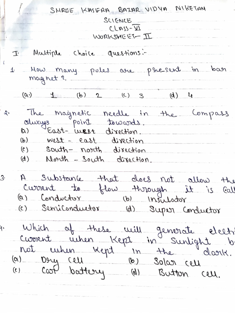 Science Class 6 | PDF