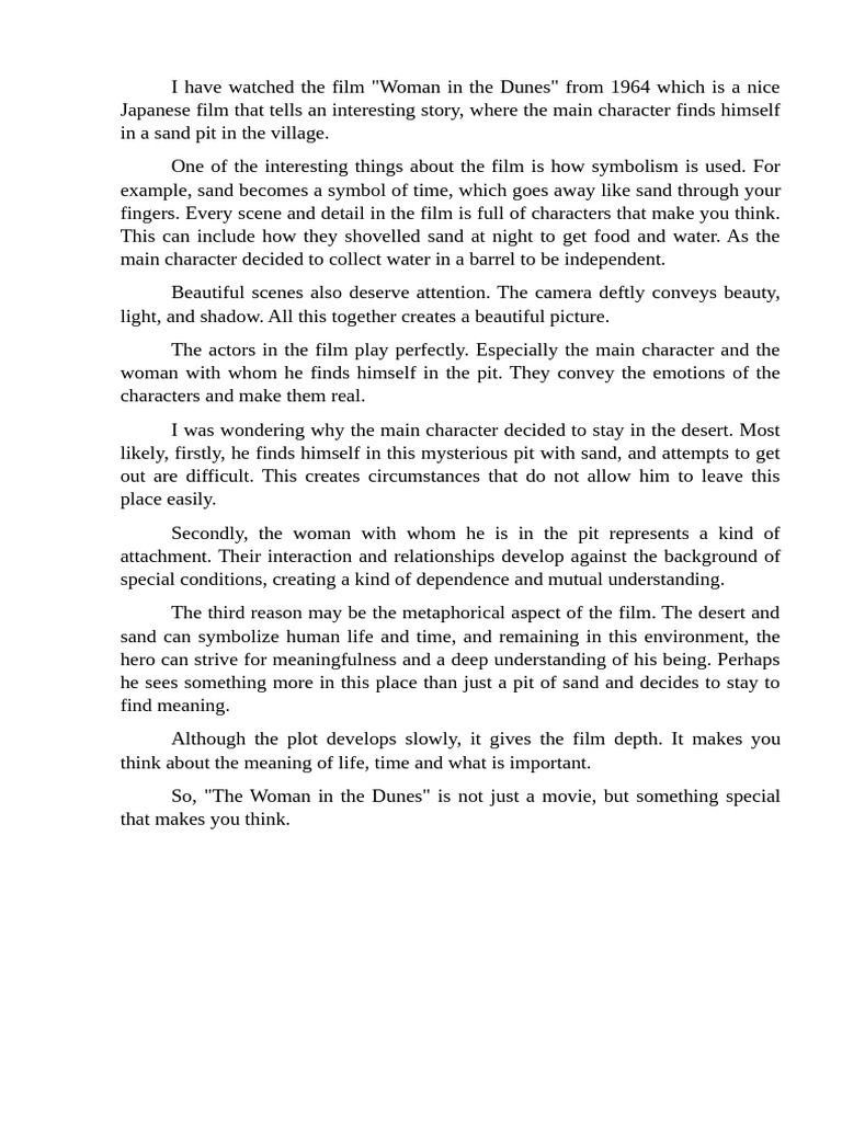 Abdrakhmanov Dinmukhammed Women in The Dunes | PDF