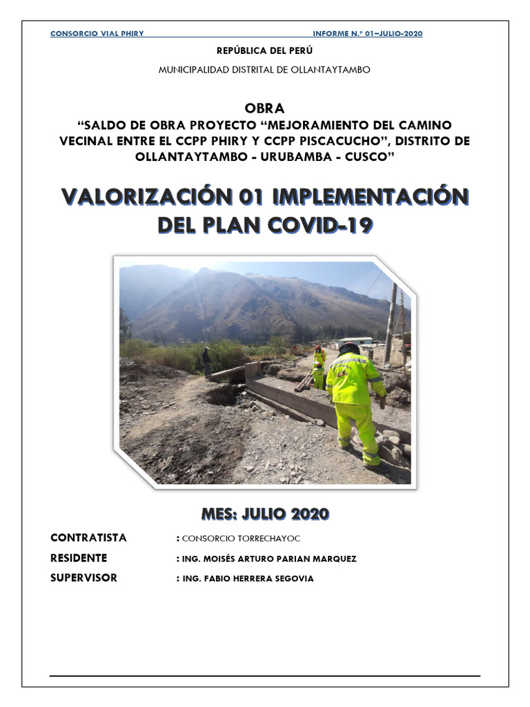 01 INFORME VAL 1 | PDF