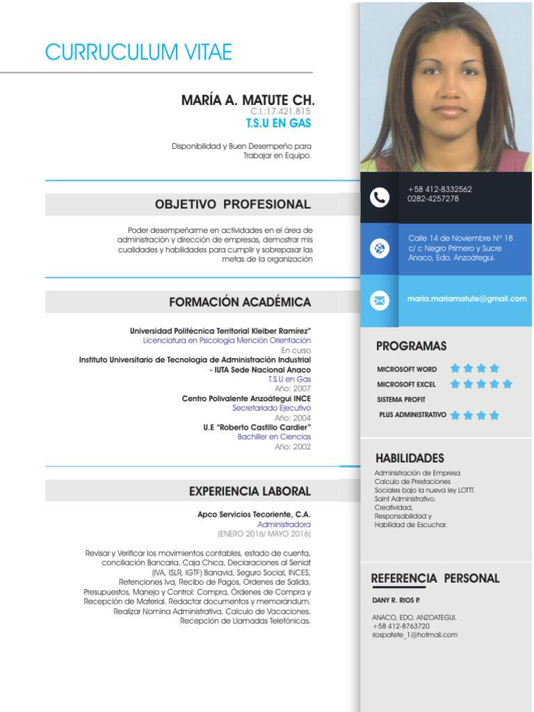 Curriculum Maria | PDF