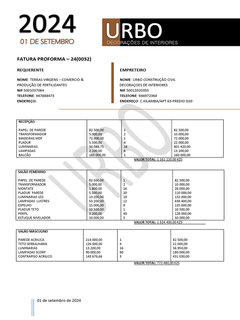 Fatura Valodia | PDF