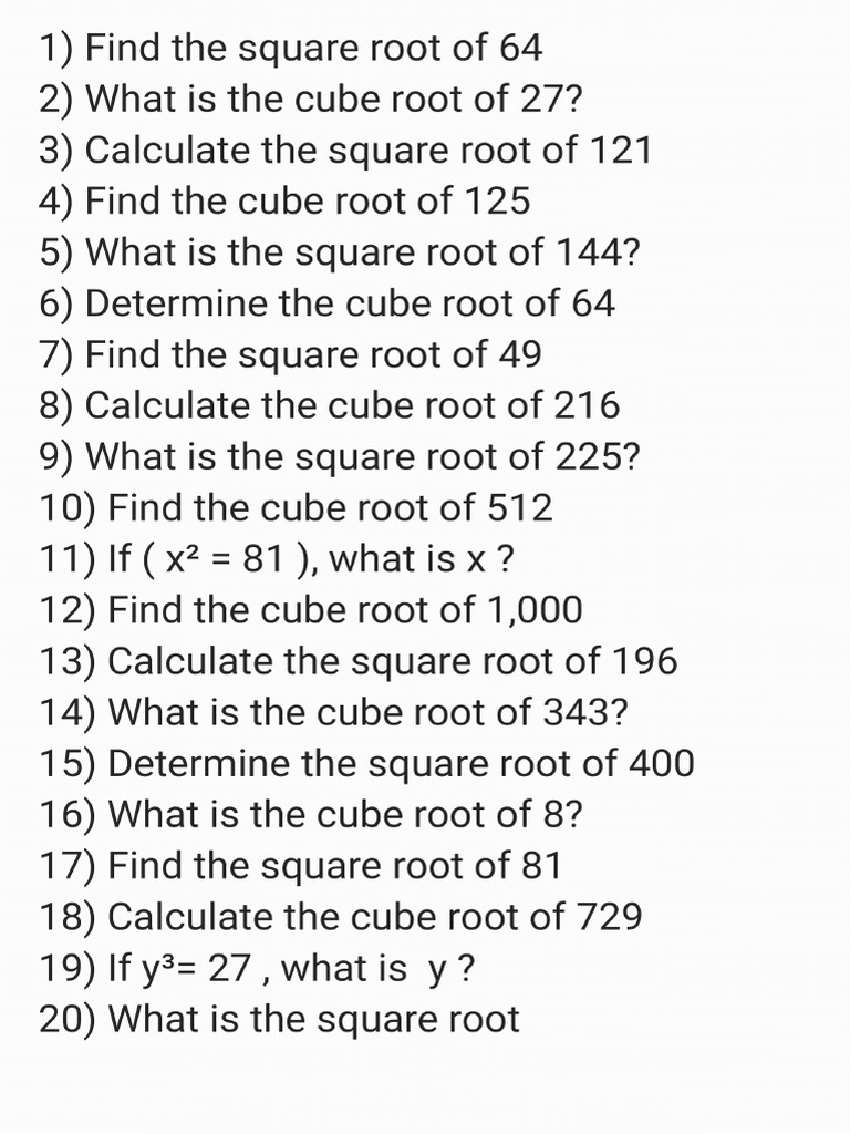 Cube and Square | PDF