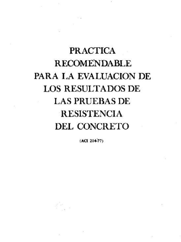 Aci 214 | PDF