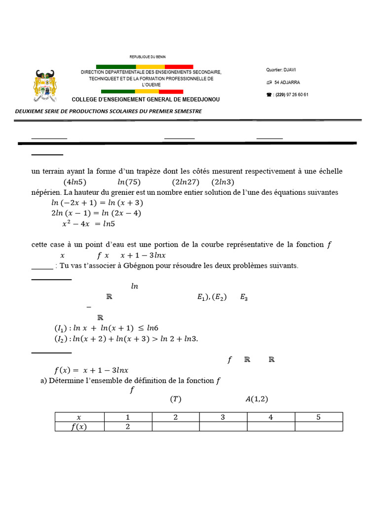 Devoir Tle A | PDF