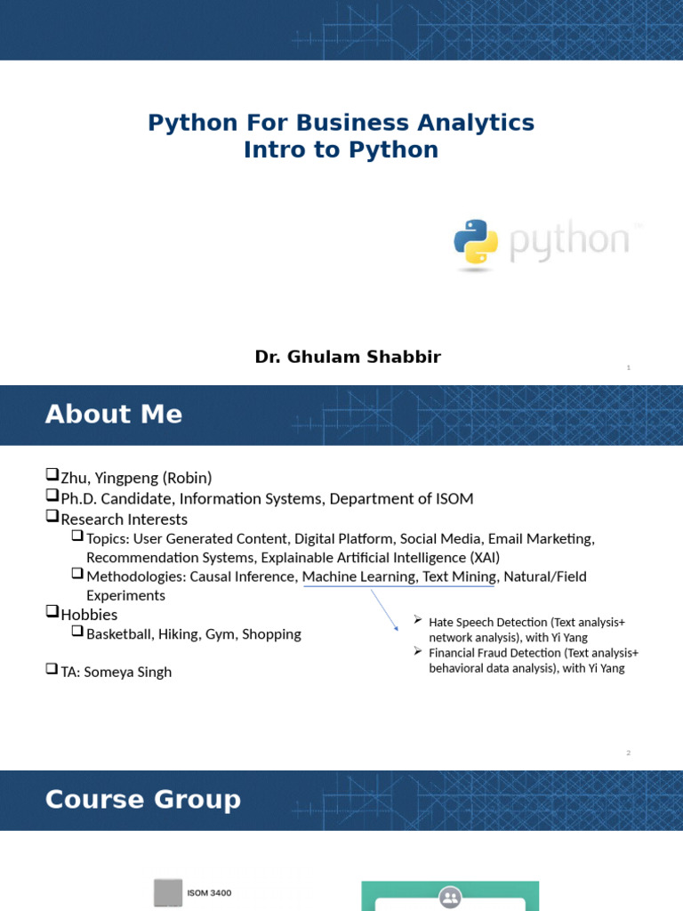 Python - Intro To Some Higher Concepts | PDF