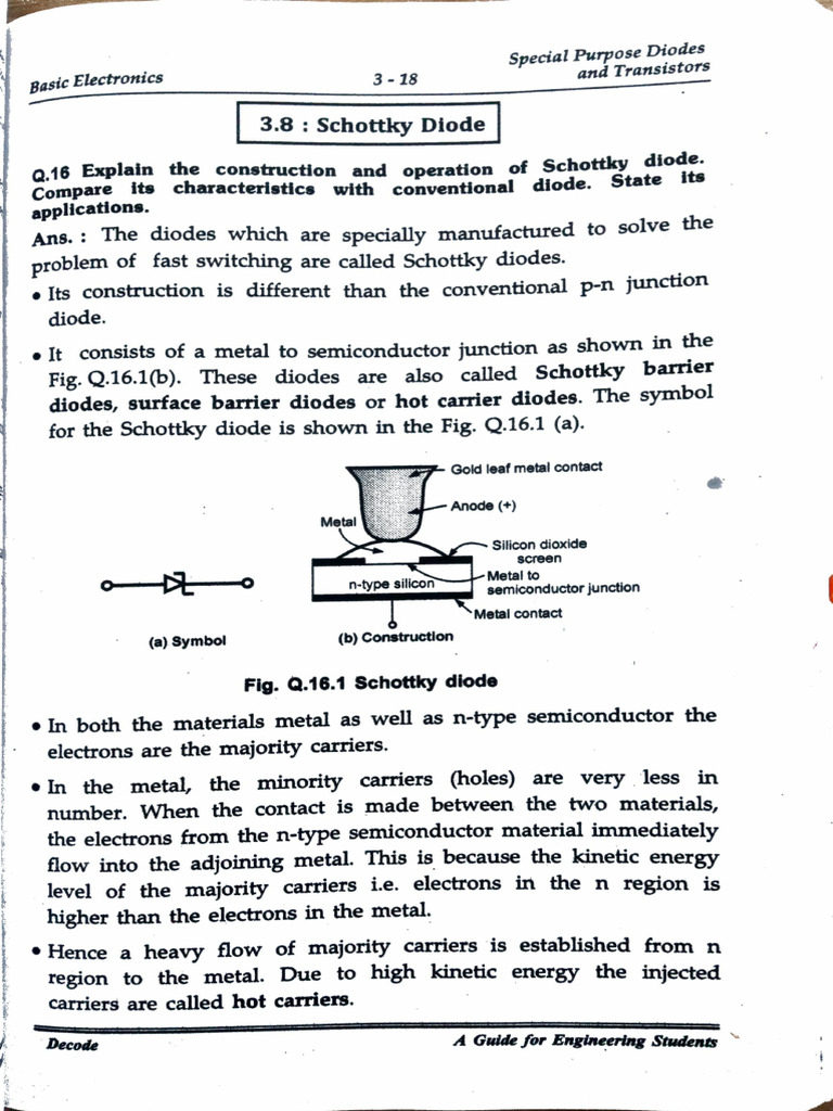 Be - Schottky Diode - Material | PDF