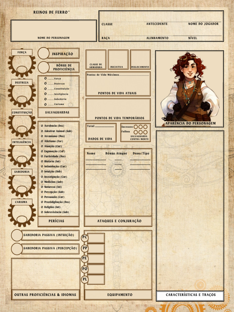 Ficha Steampunk Rafa | PDF