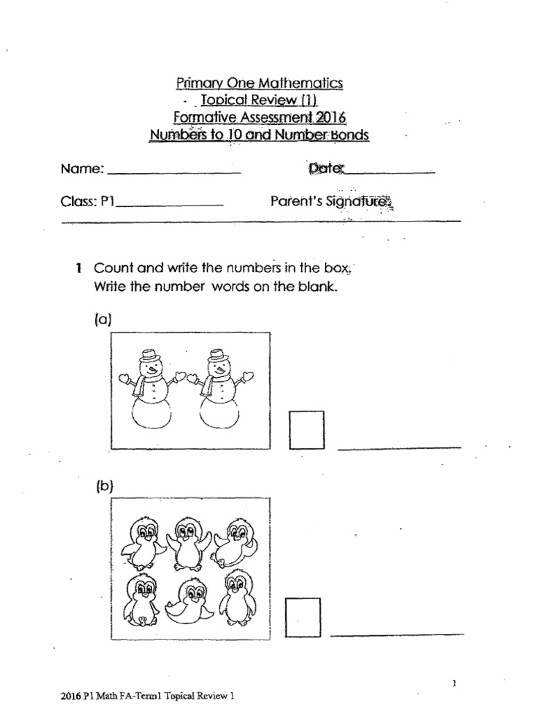 P1 Maths 2016 Ai Tong Easy - Exam Papers | PDF