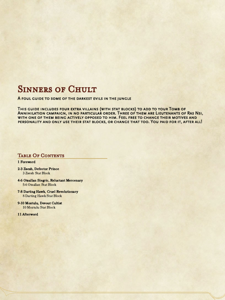 3055963-Sinners of Chult | PDF