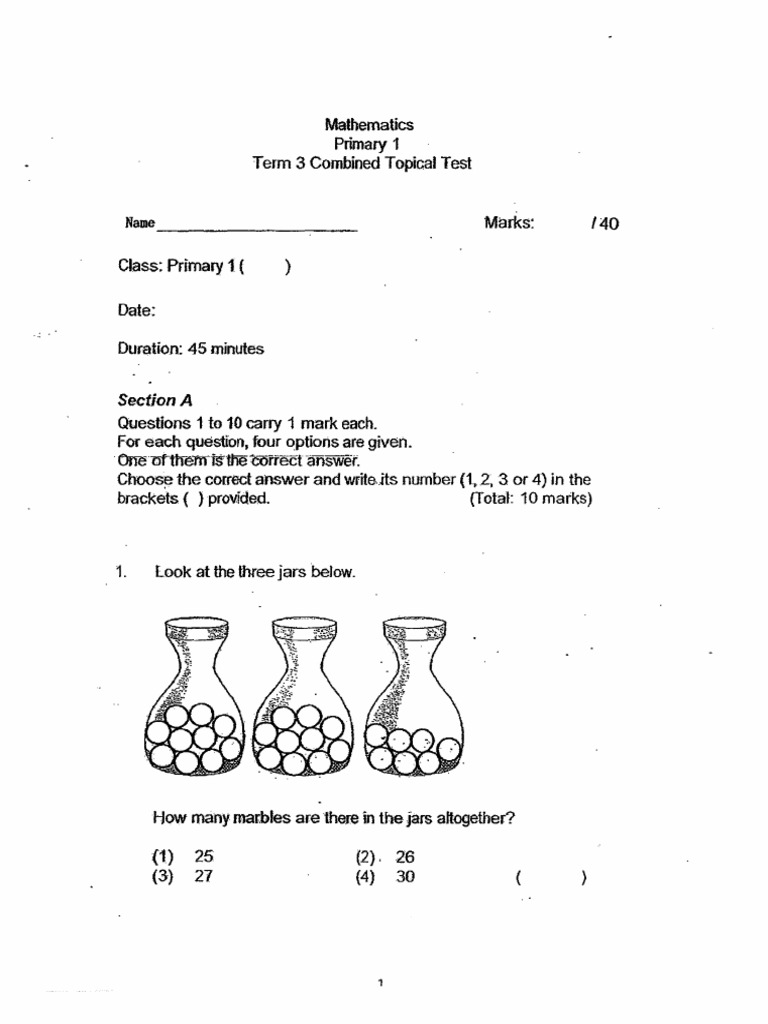 P1 Maths 2016 Nanyang Challenging++ Exam Papers | PDF