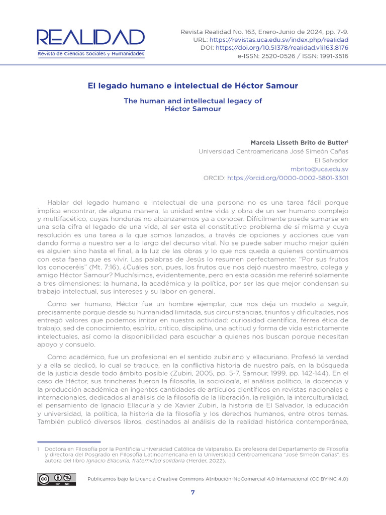 Legado Intectual Hector Samour | PDF | Educación en artes liberales