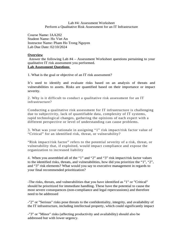 Lab4 IAA202 HoVietAn | PDF