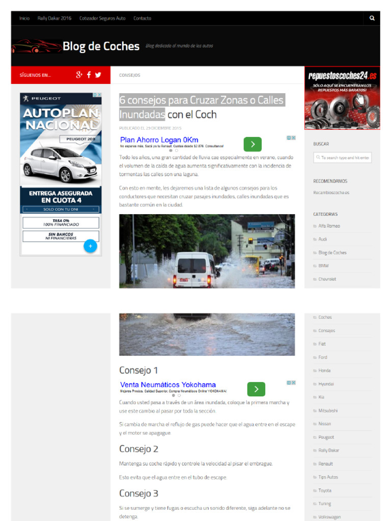 6 consejos para cruzar zonas o calles inundadas | PDF