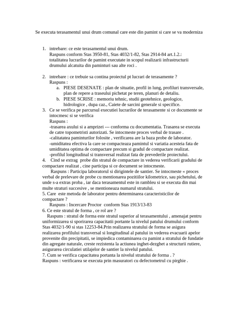 Studiu Diriginti Drumuri | PDF