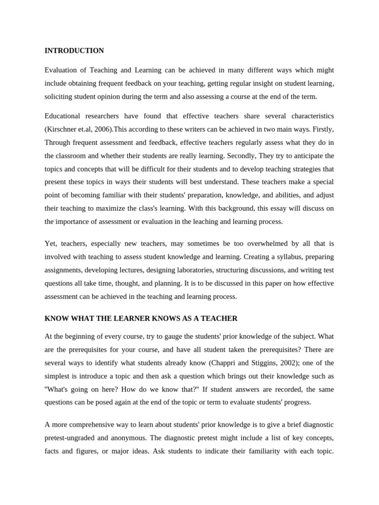 MAEd-assessment Assignment | PDF