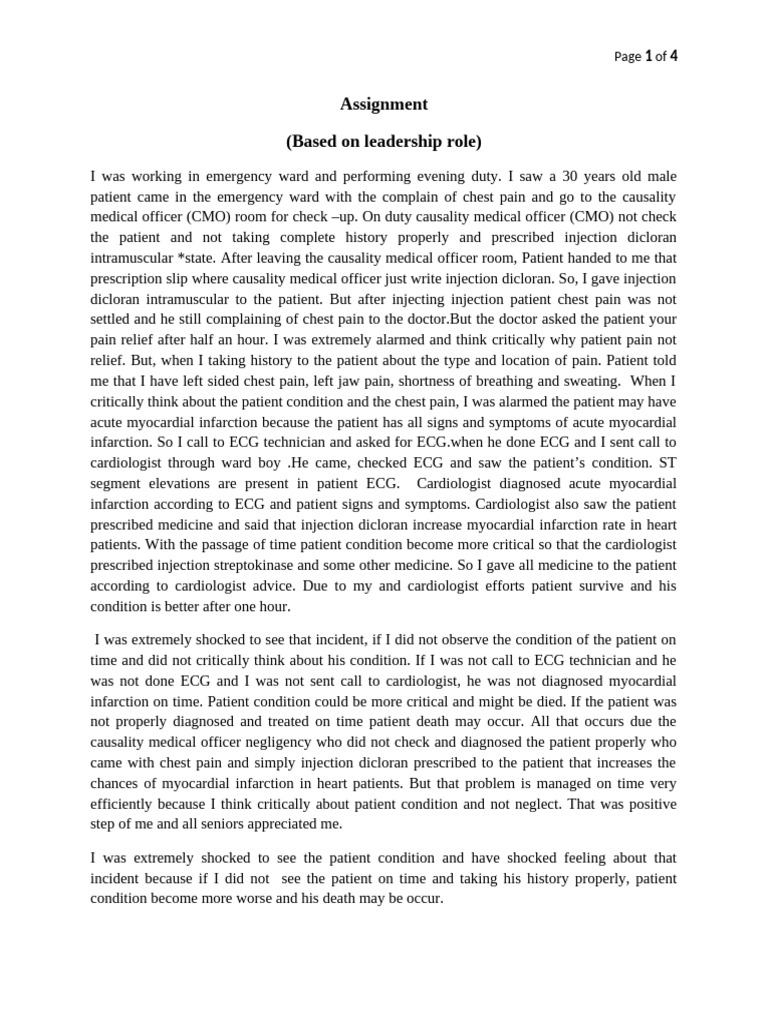 Leadership Assignment | Pdf