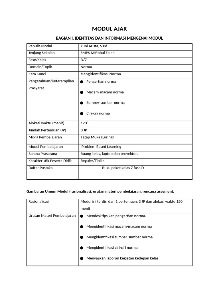 Modul Ajar 2.1 | PDF