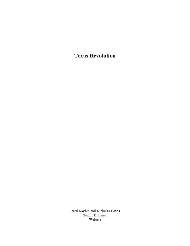 Texas Revolution: A Historical Overview | PDF | Social Science