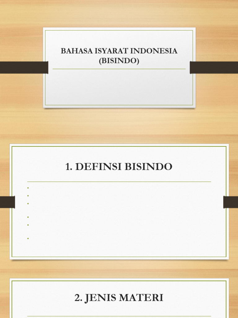 Bahasa Isyarat Indonesia (Bisindo) | PDF