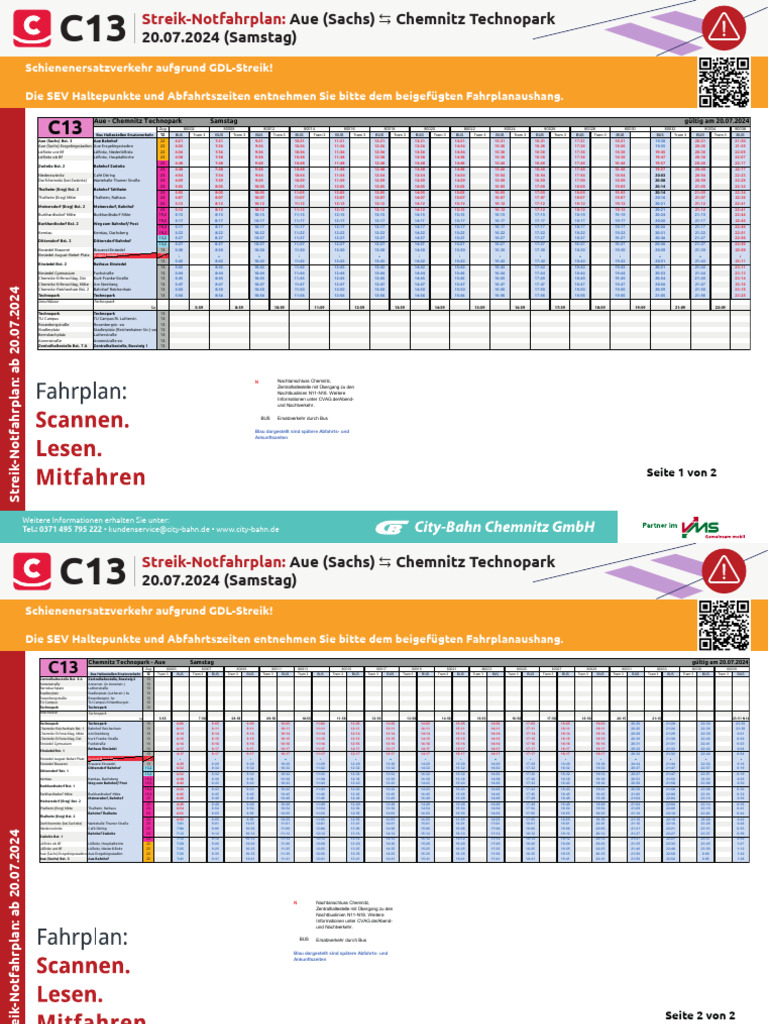 c13 Bus-Notverkehr Sa v2 | PDF