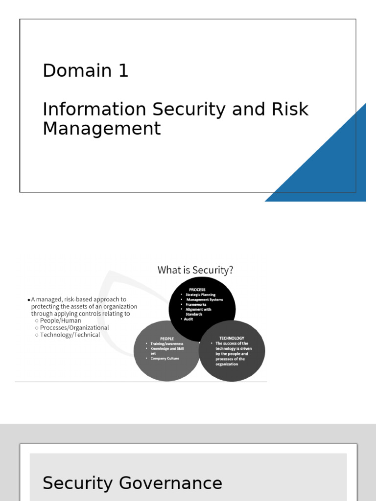 1 - Security and Risk Management - 16x9 CISSP | PDF