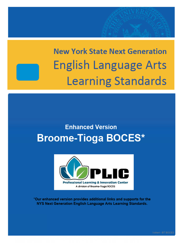 Broome-Tioga BOCES Enhanced ELA Document v5 | PDF