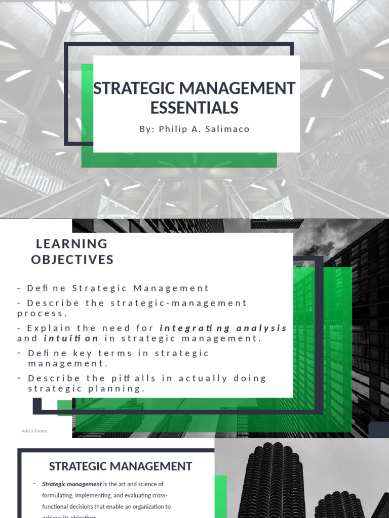 Strategic Management Essentials | PDF
