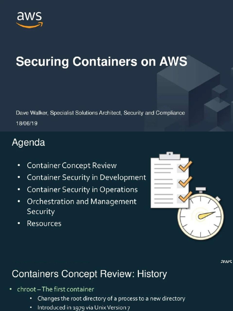 Securing Containers - AWS | PDF
