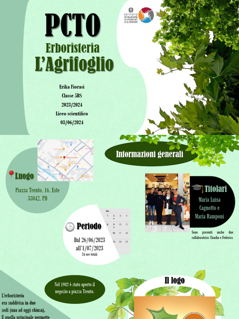 PCTO Erboristeria | PDF