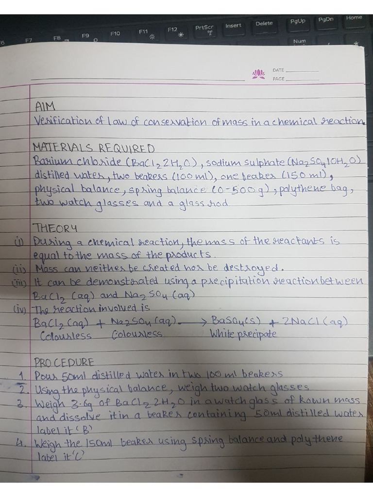 Chemistry Practical Term 2 | PDF