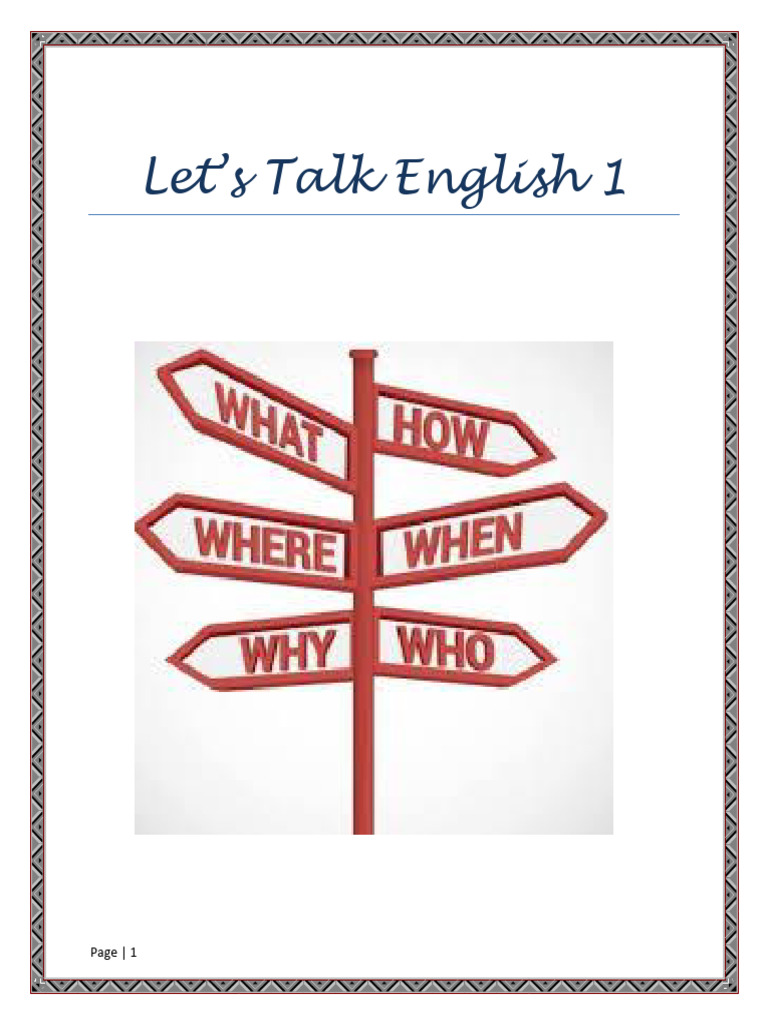 Let's Talk English 1 | PDF