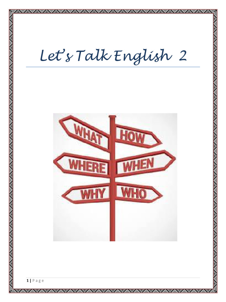 Let S Talk English 2 Pdf