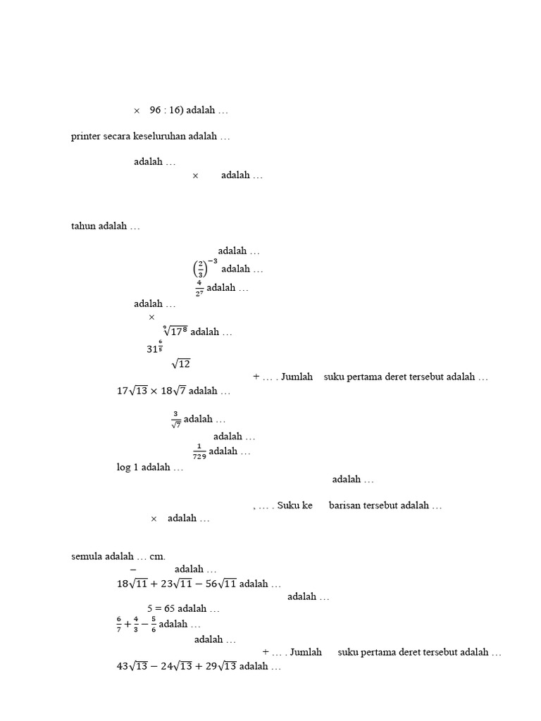 Latihan Soal UTS Genap | PDF