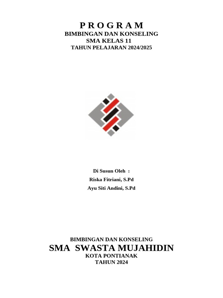 Contoh Program Bk Sma-ma Sesuai Pop Bk Kelas 11 | PDF