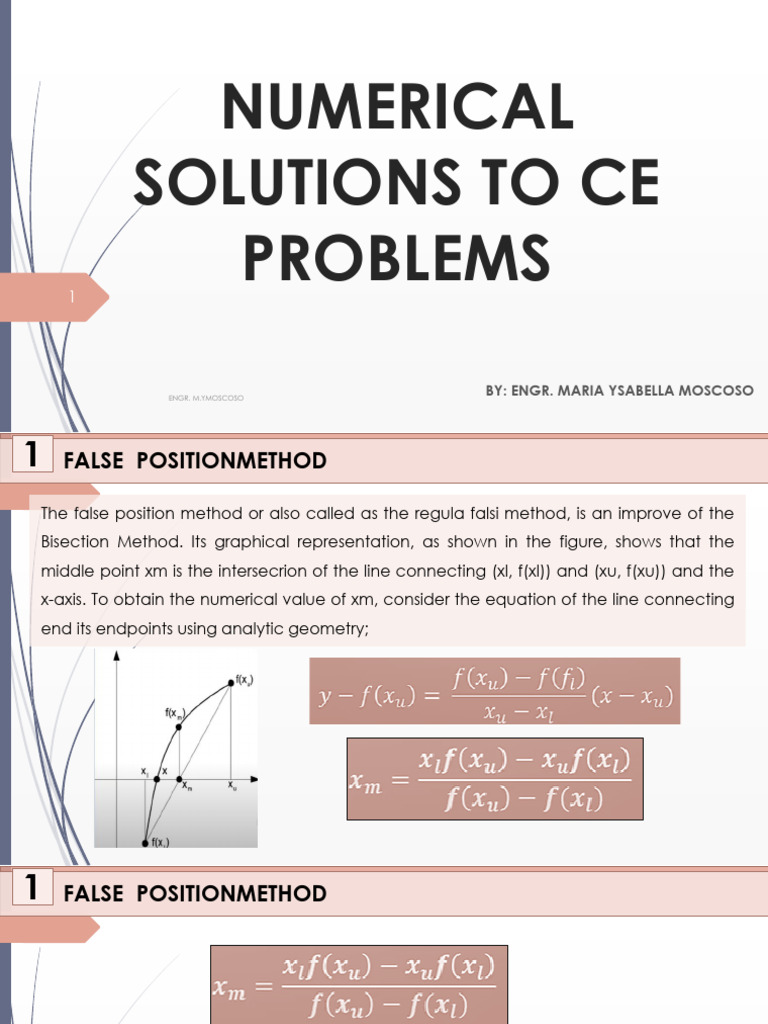 False Position Method | PDF