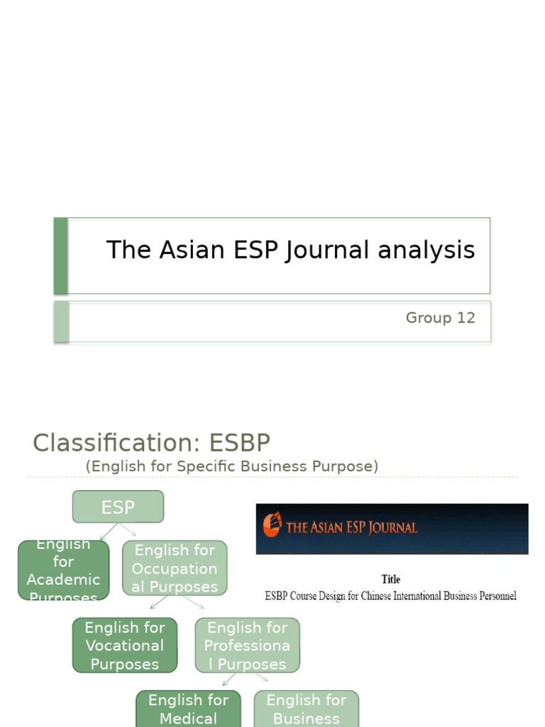The Asian ESP Journal Analysis | PDF