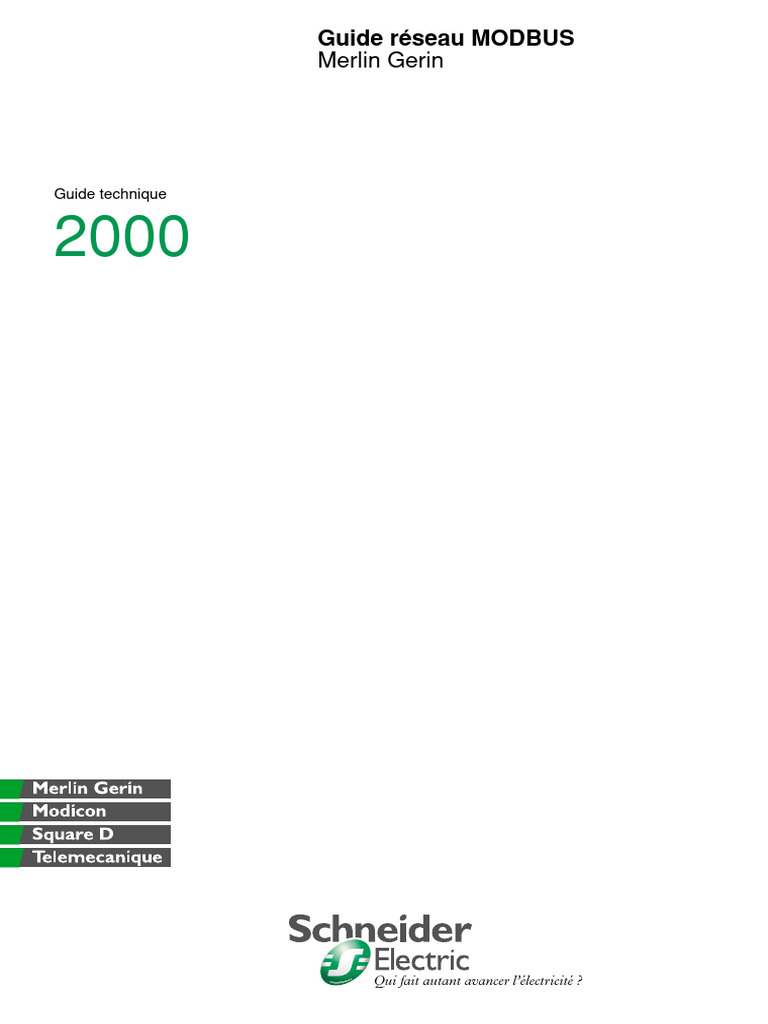Guide Reseau Modbus Guide Technique 2000 | PDF