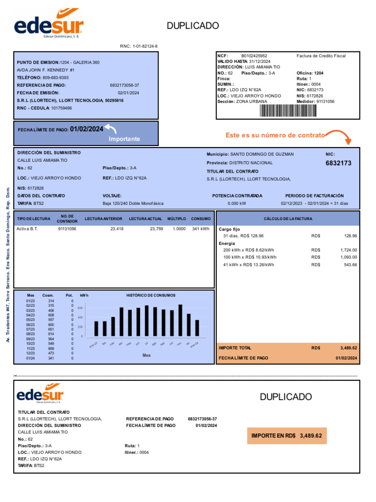 Factura Edesur | PDF
