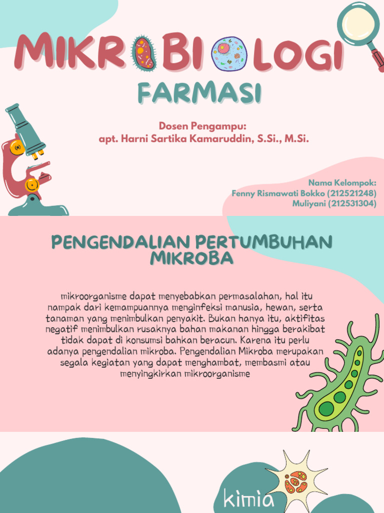 Tugas Kelompok PPT Mikrobiologi Farmasi | PDF
