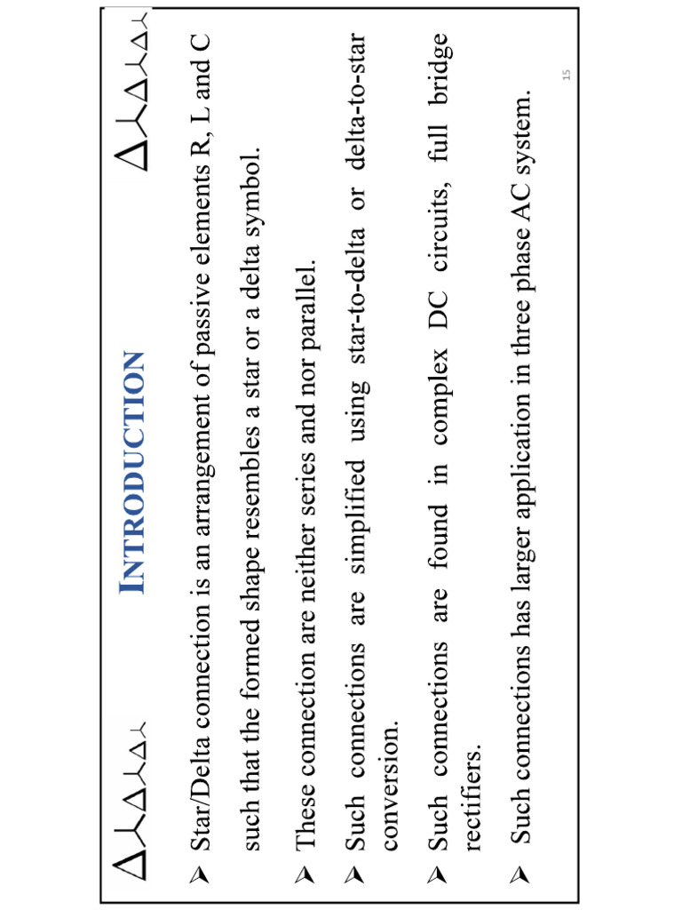 star-delta transformation | PDF