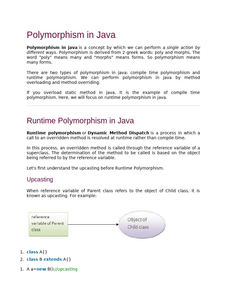 polymorphism | PDF