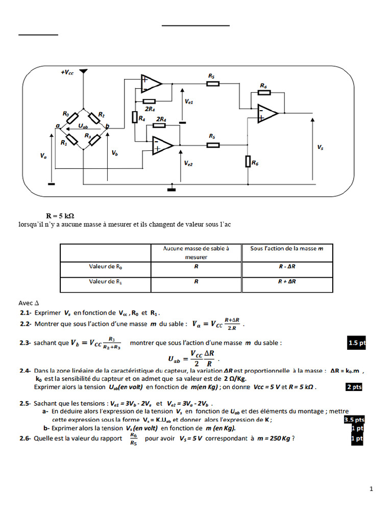 TD1 Capteur+filtrage | PDF