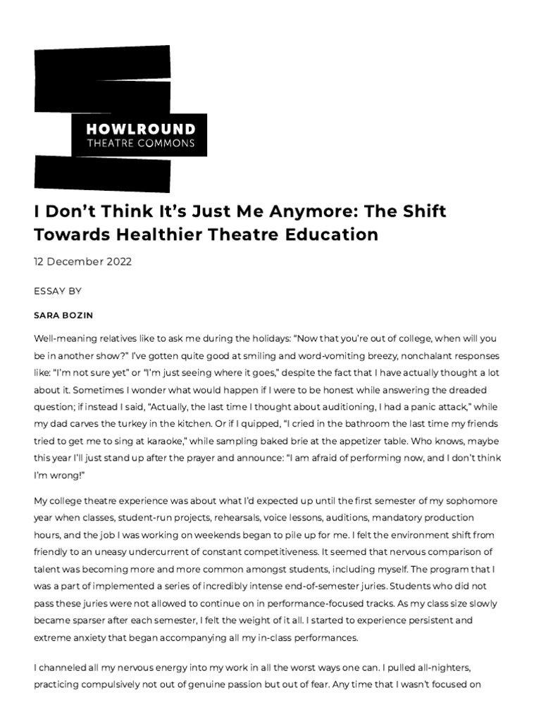 Bozin, I Don't Think It's Just Me | PDF