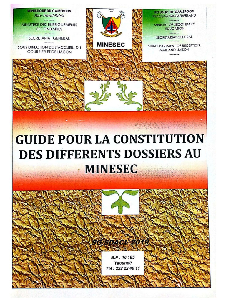 Dossier Minesec Nouvelle Version | PDF