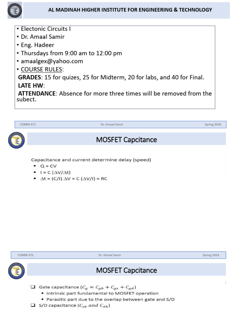 Lect 6 Digital Circuit Signal Comm 471 | PDF