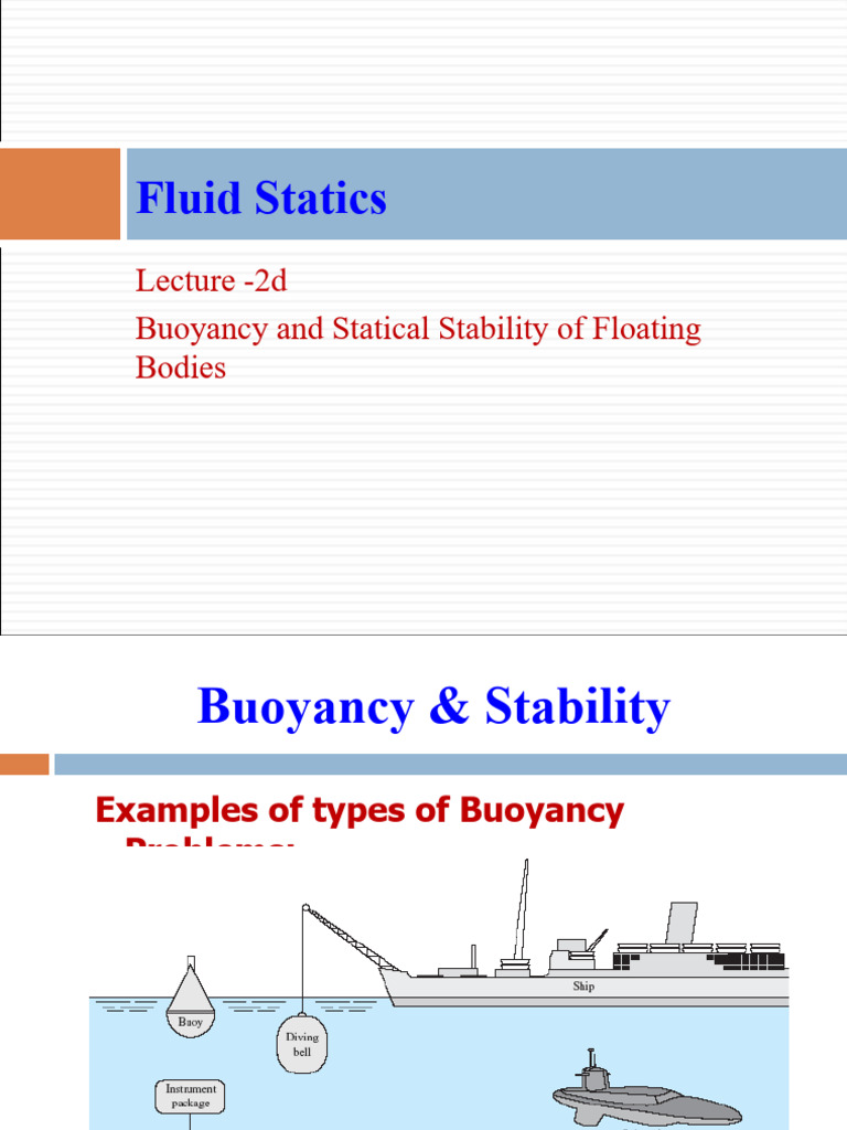 Fluid Statics | PDF