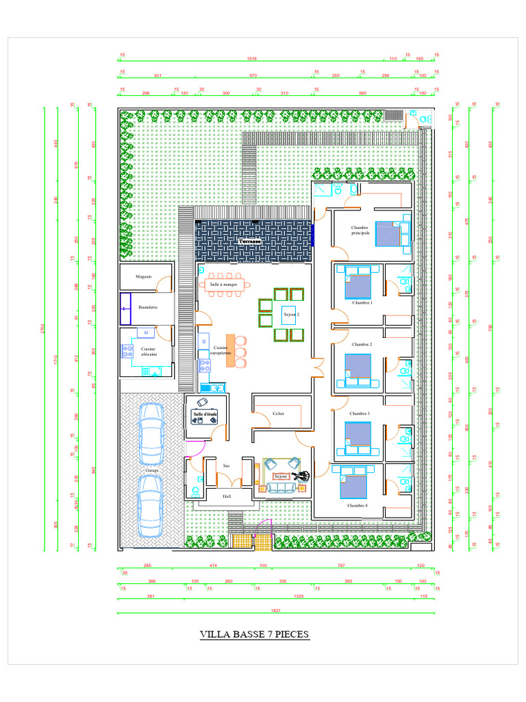 Plan Villa Basse - Definitif 1 | PDF