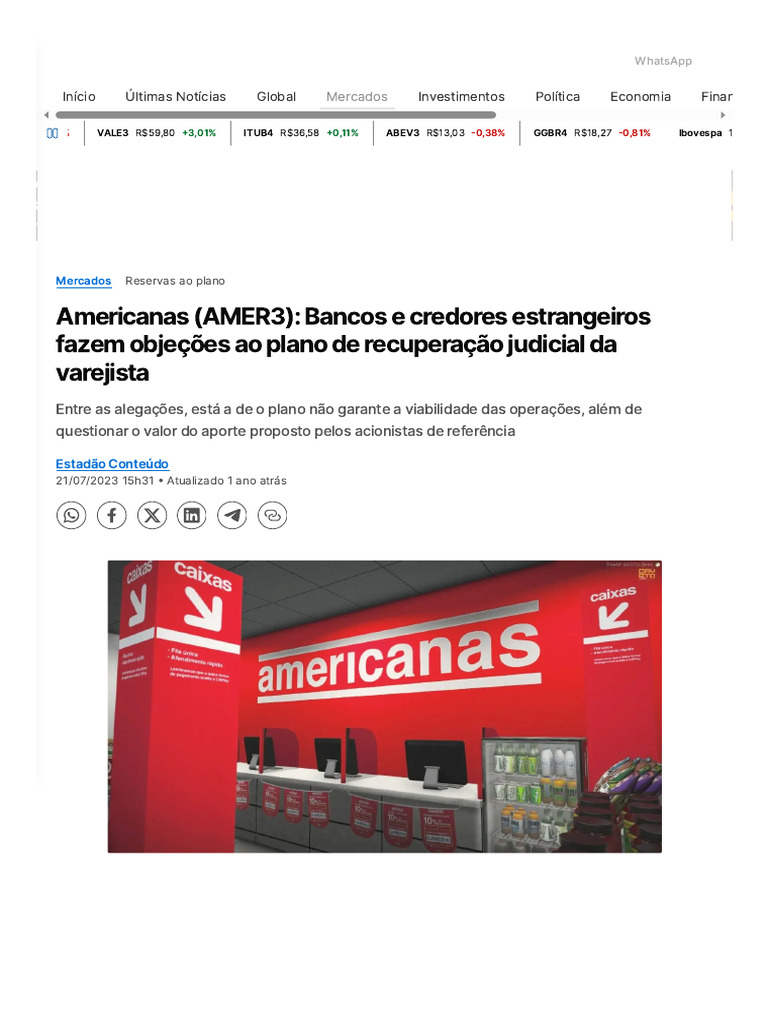 #41 - Notícia RJ - Americanas | PDF