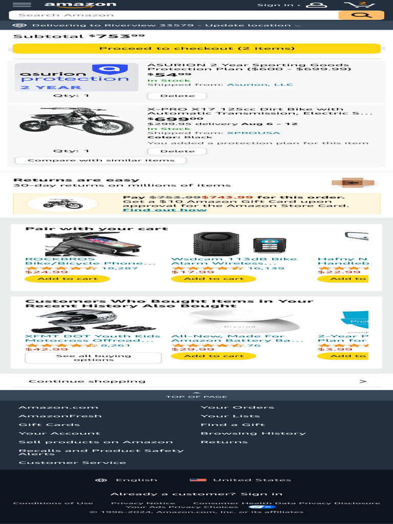 Amazon.com Shopping Cart | PDF